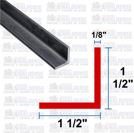 ÁNGULO 1/8″ X 1 1/2″ – Aceros El Sinaloense